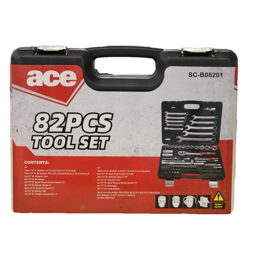 82 Piece Tool Socket Wrench Set – Ace Fixings